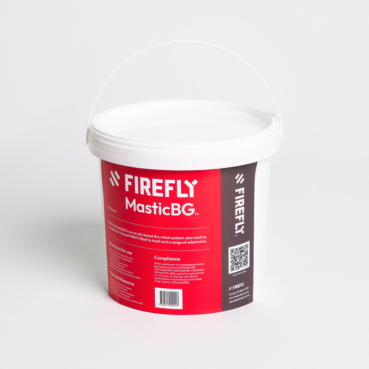 Intumastic / FIREFLYMastic - 5kg Brush Grade Tub - Firestopping, Struc ...